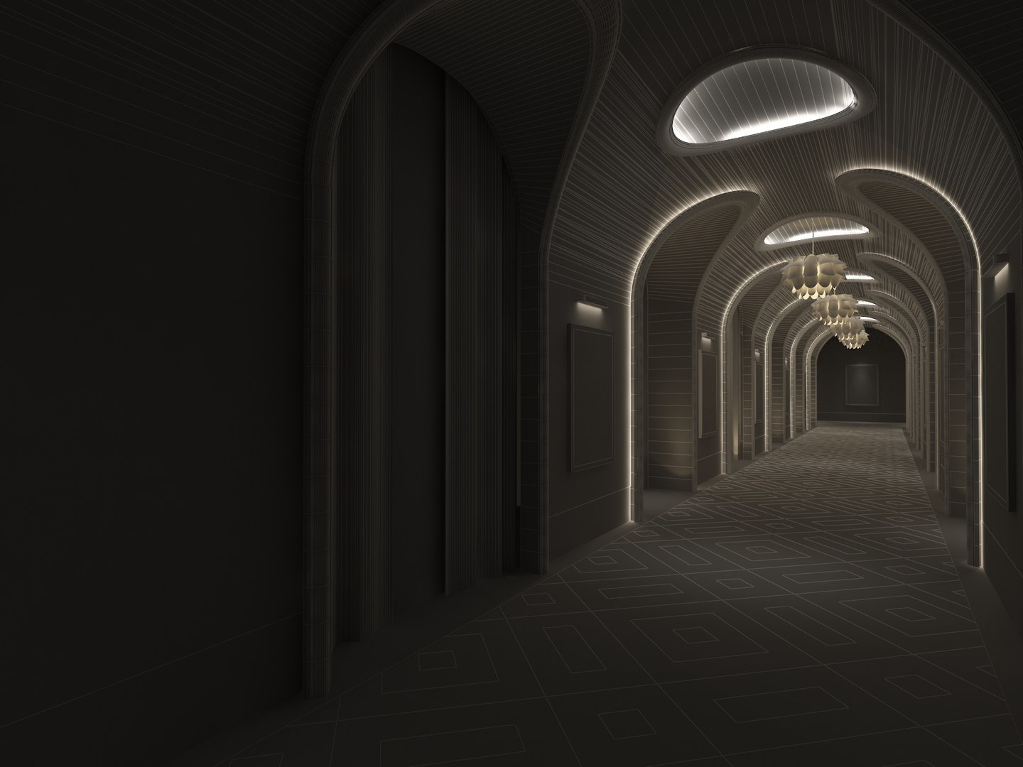Corridor Model - TurboSquid 1948274