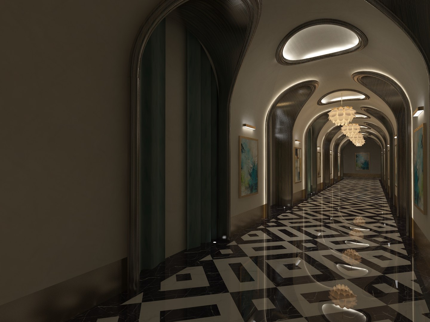 Corridor Model - TurboSquid 1948274