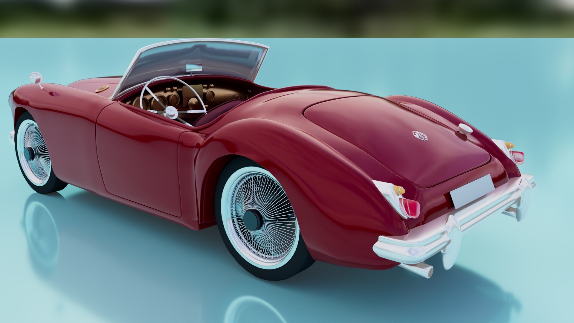 MG MGA Car 3D - TurboSquid 2411683