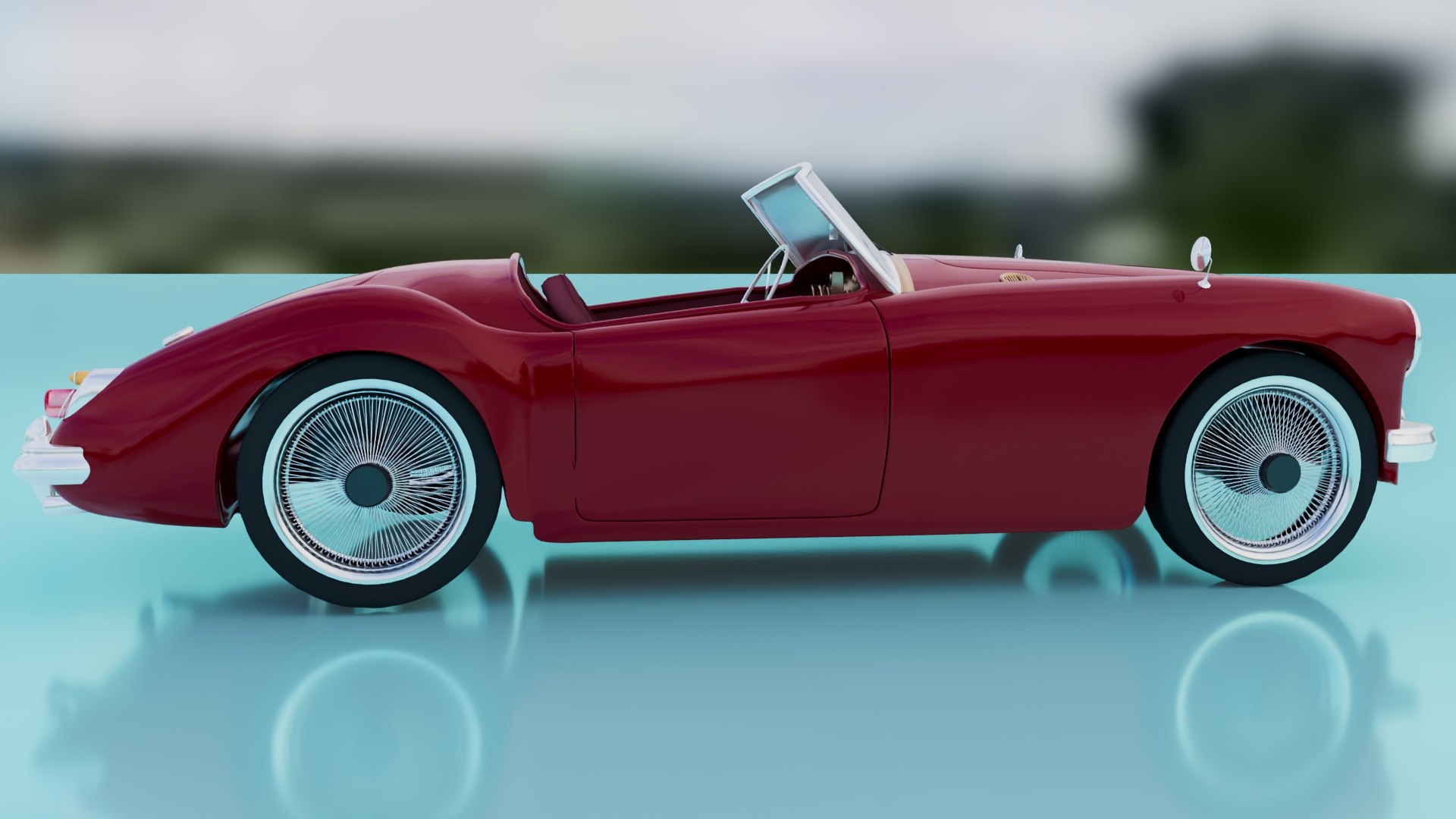 MG MGA Car 3D - TurboSquid 2411683