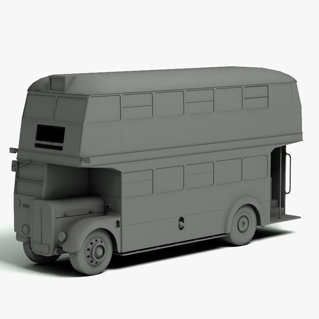 3d Model Traditional Double Decker Bus