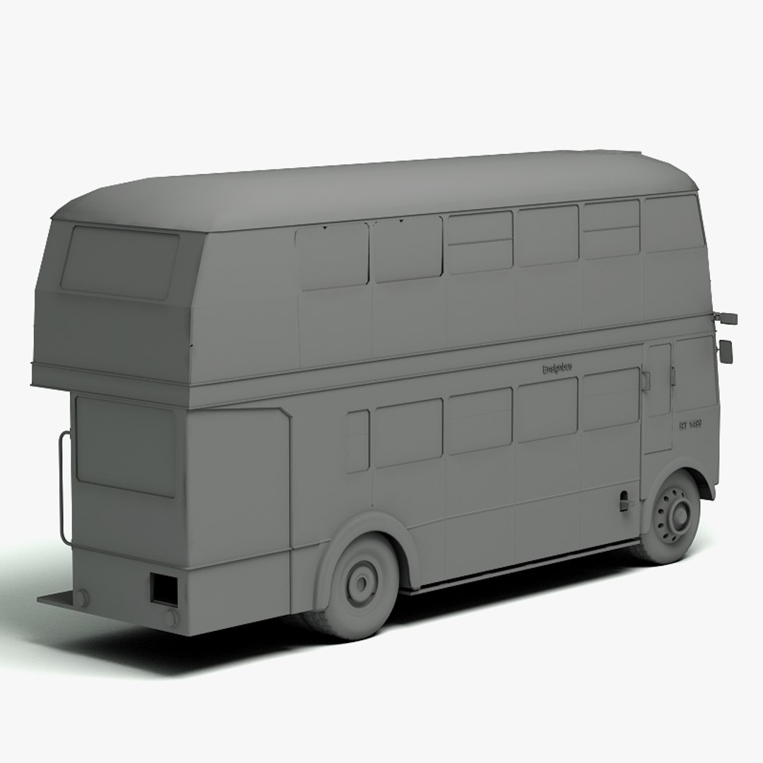 3d Model Traditional Double Decker Bus