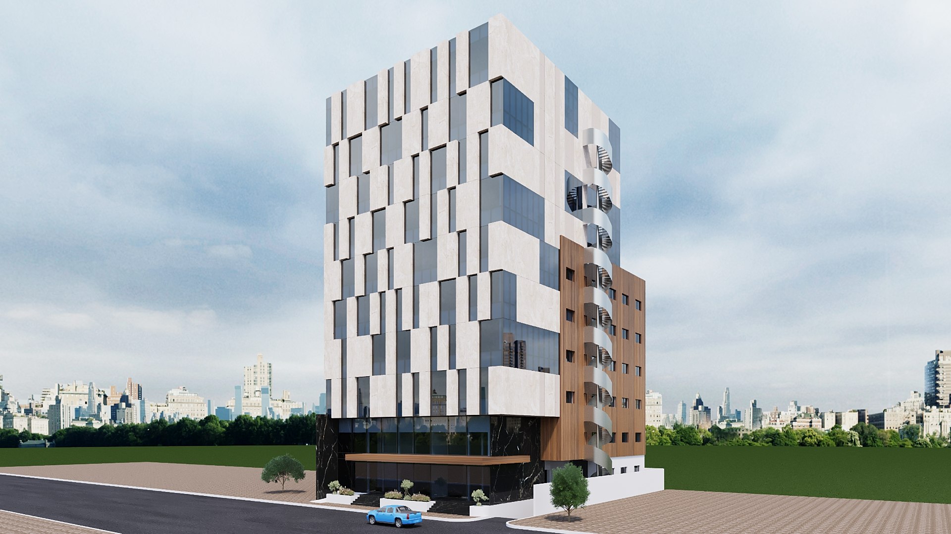 Modern Building V01 3D - TurboSquid 2096719