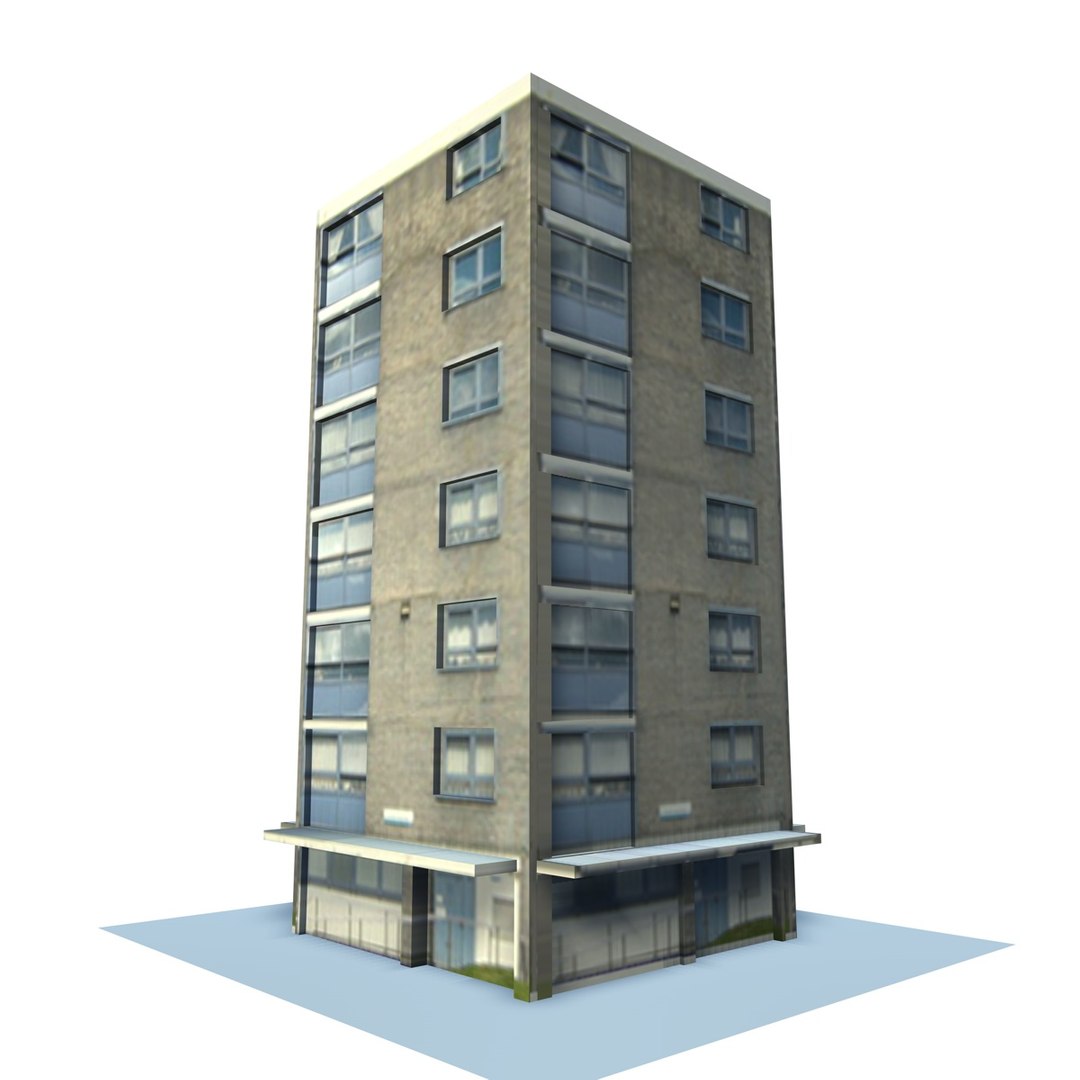 3d English Urban Building