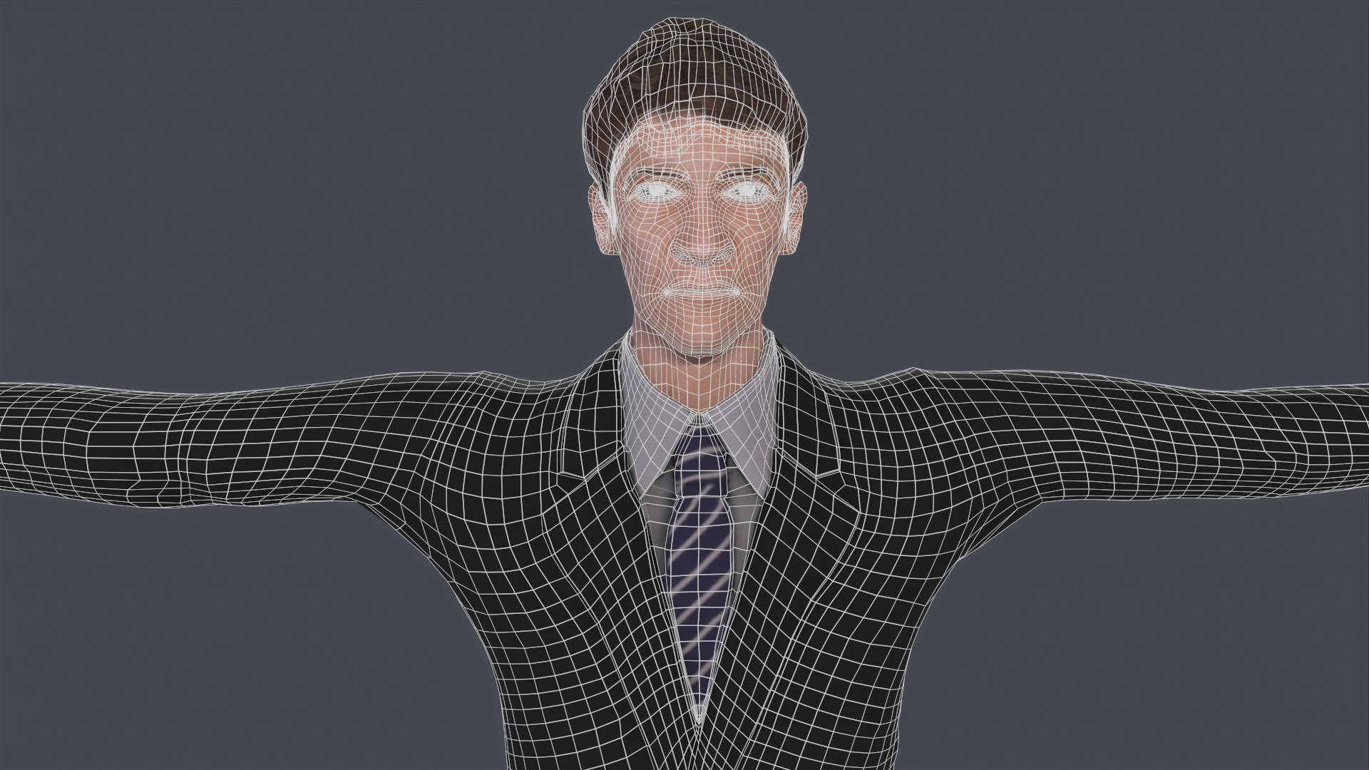 3D Old Classic Man Low Poly Model - TurboSquid 1808930
