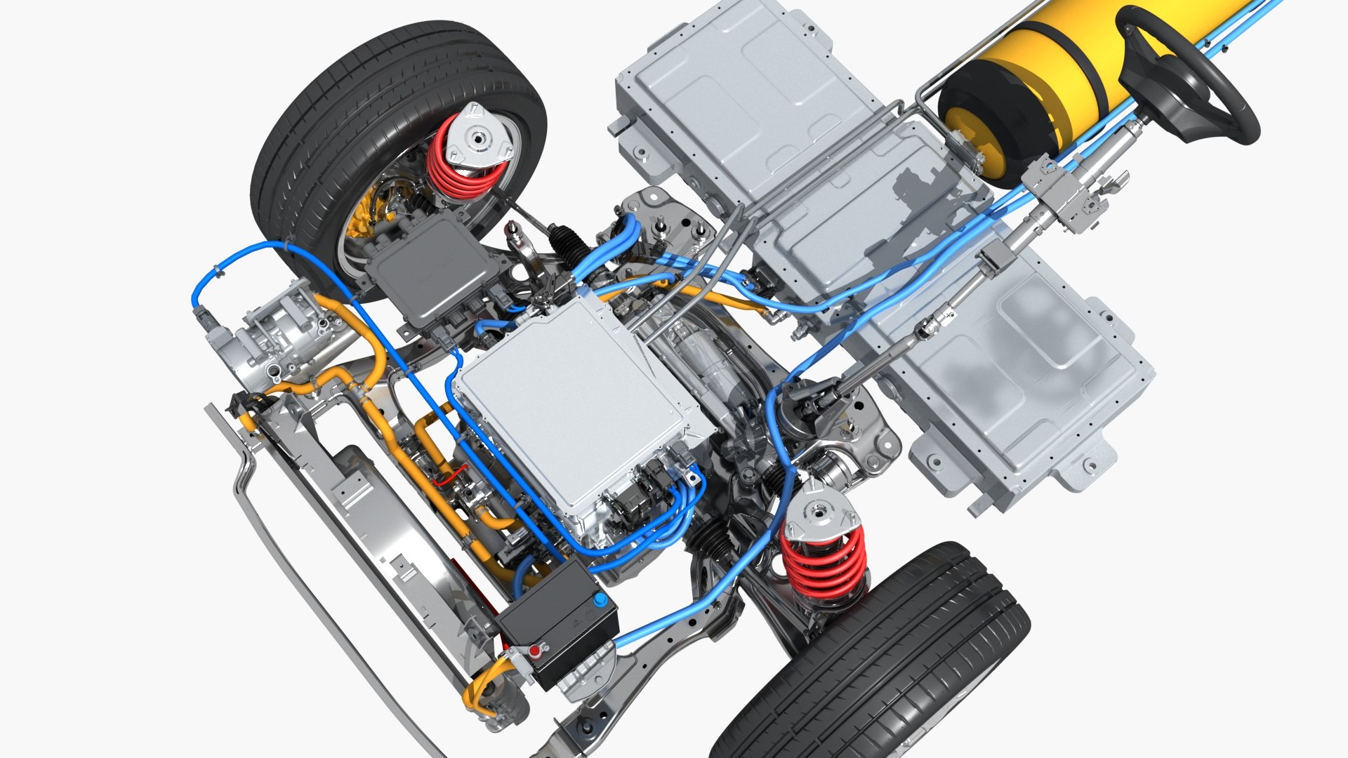 3D Hydrogen Fuel Cell Car Chassis - TurboSquid 2052897