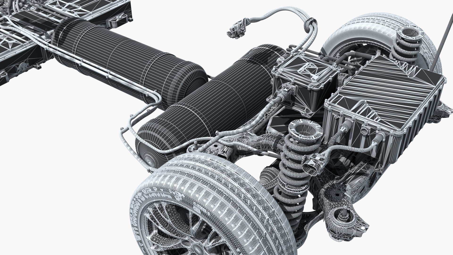 3D Hydrogen Fuel Cell Car Chassis - TurboSquid 2052897