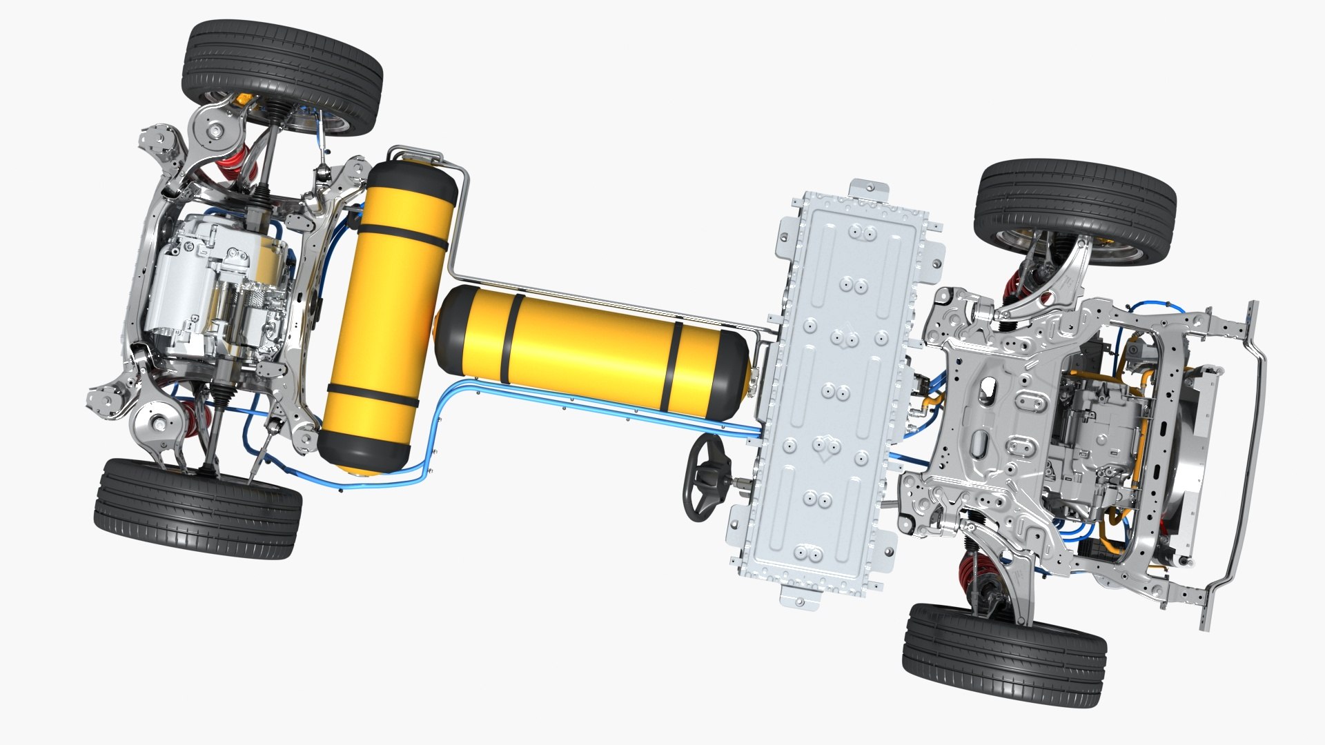 3D Hydrogen Fuel Cell Car Chassis - TurboSquid 2052897