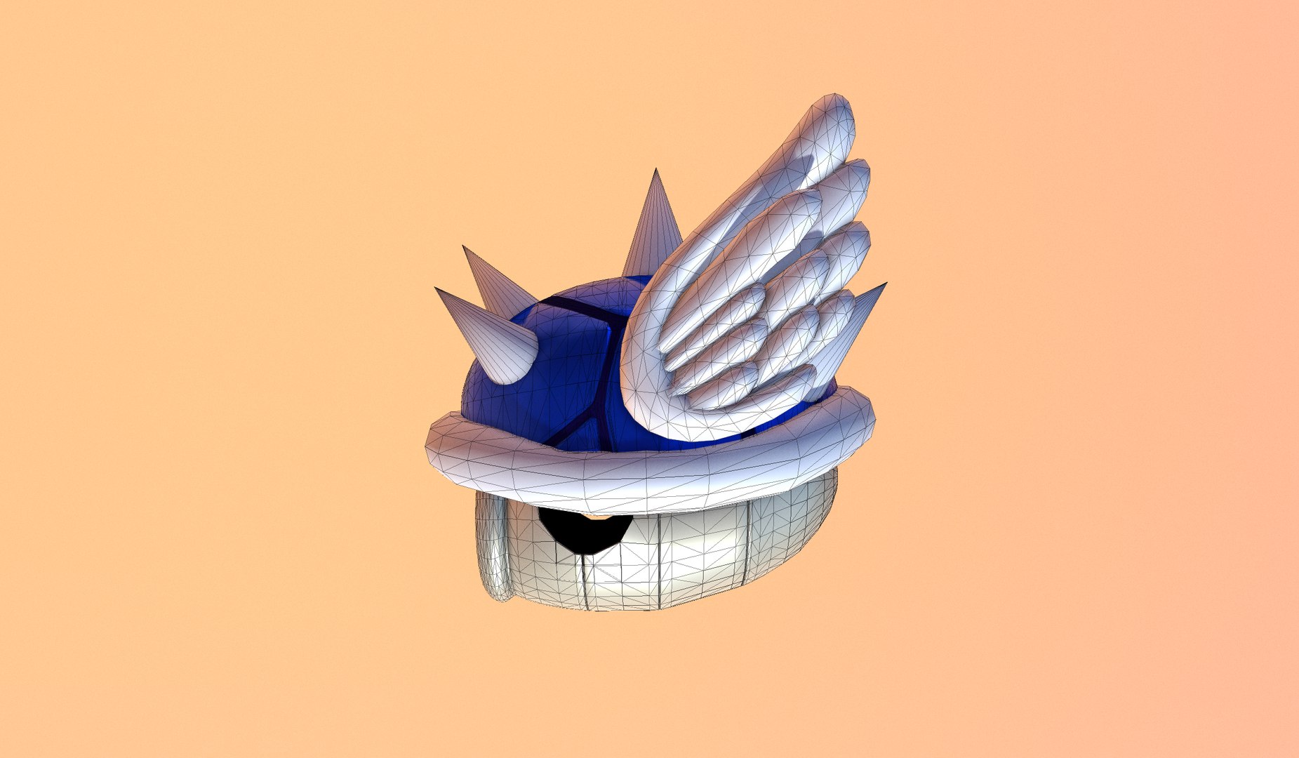 Free Shell Blue 3D Model - TurboSquid 1308258