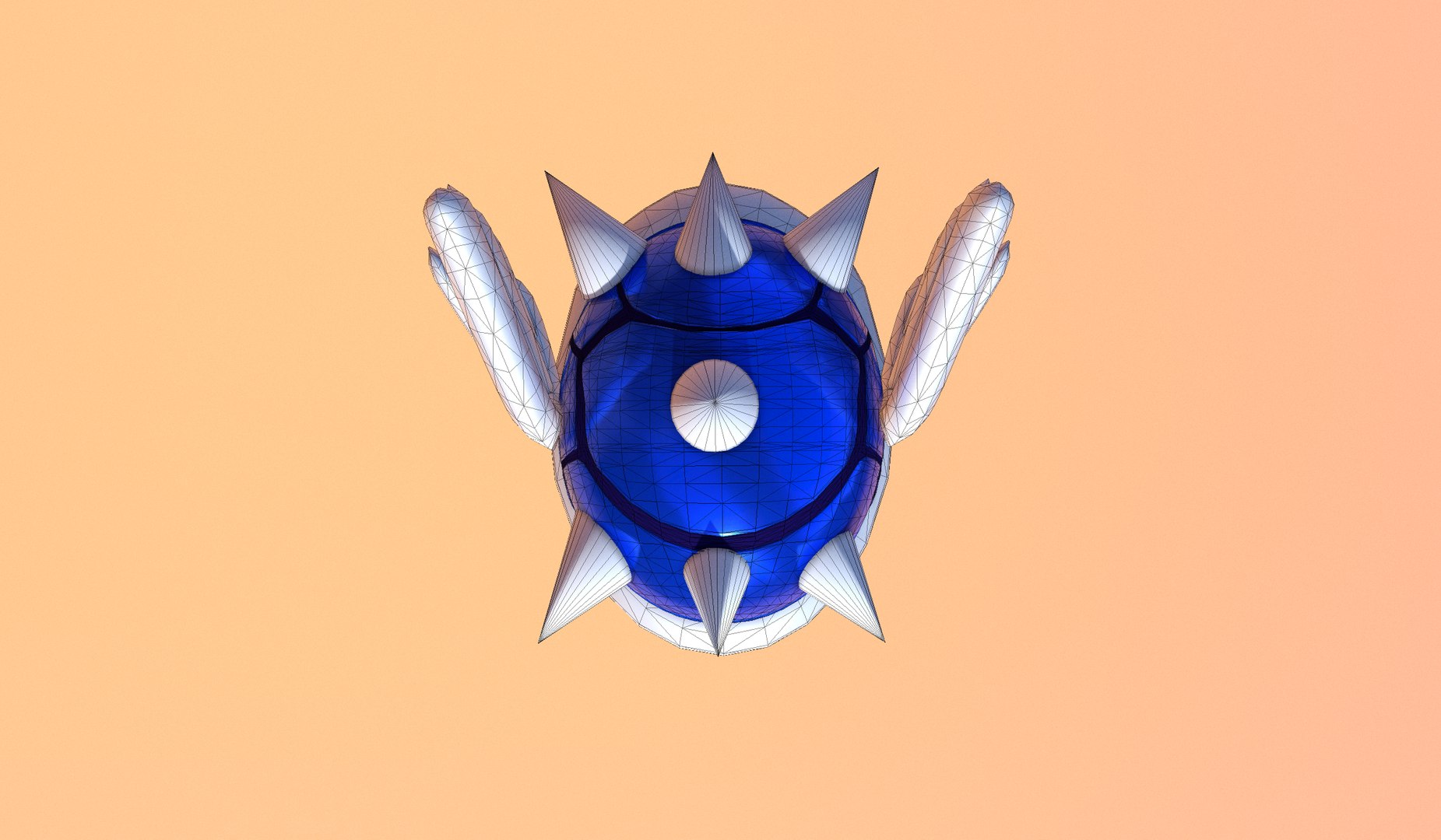 Free Shell Blue 3D Model - TurboSquid 1308258
