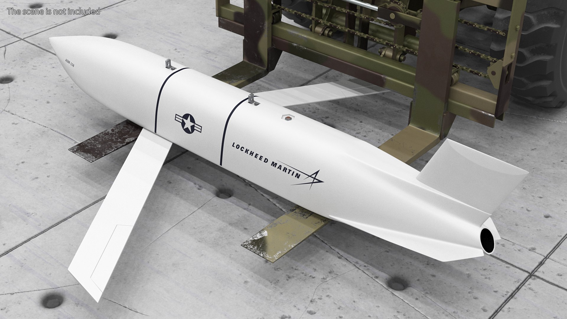 3D Cruise Missile AGM 158 JASSM Rigged - TurboSquid 1715340