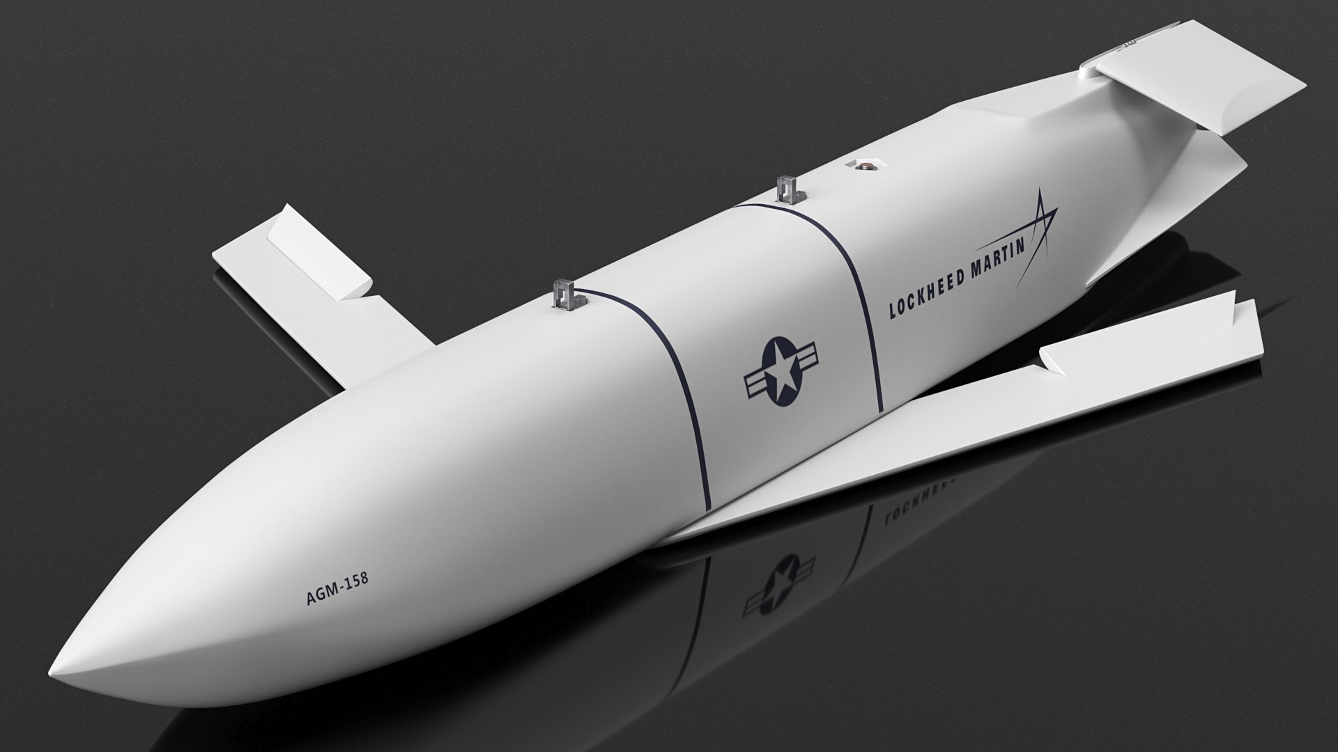 3D Cruise Missile AGM 158 JASSM Rigged - TurboSquid 1715340