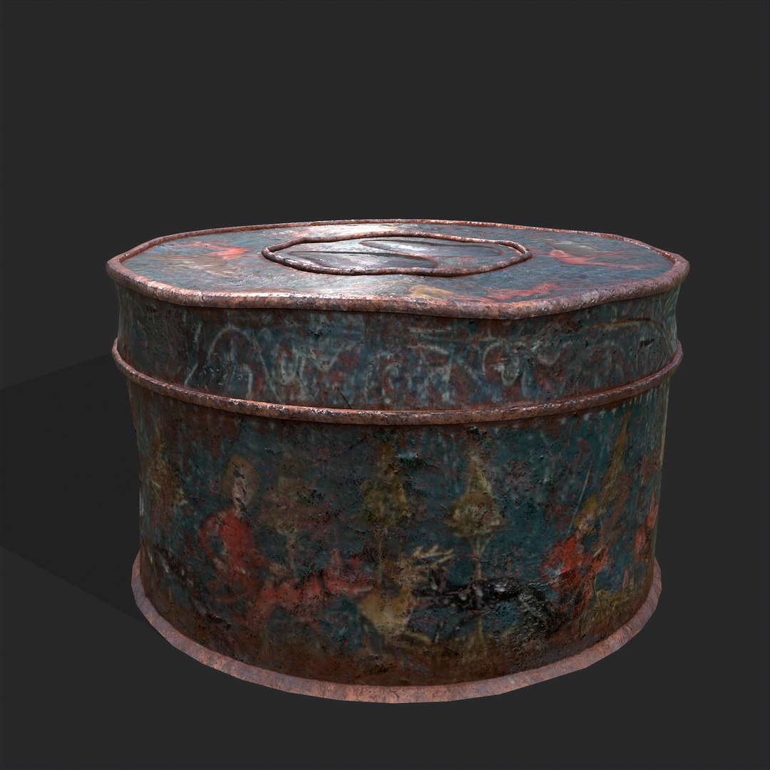 3D model Medieval Circular Container - TurboSquid 1791081