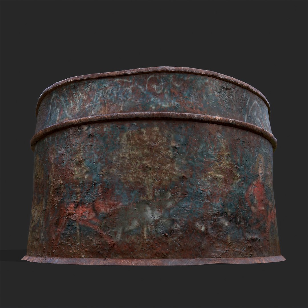 3D model Medieval Circular Container - TurboSquid 1791081