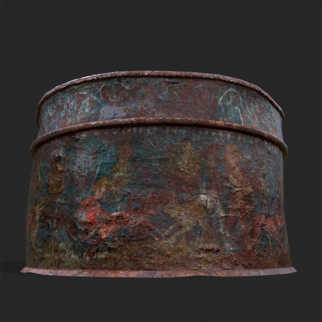 3D model Medieval Circular Container - TurboSquid 1791081