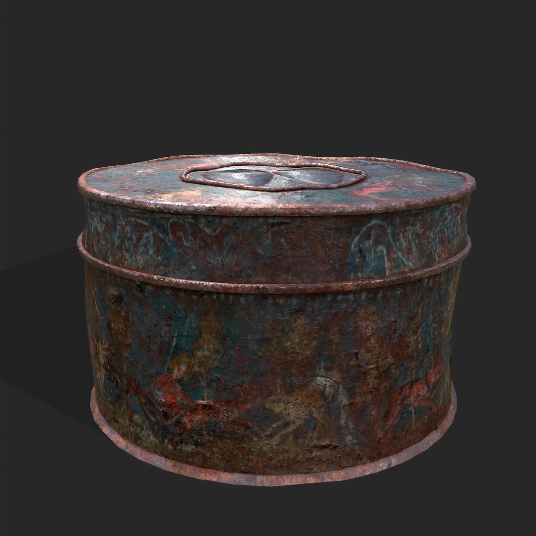 3D model Medieval Circular Container - TurboSquid 1791081