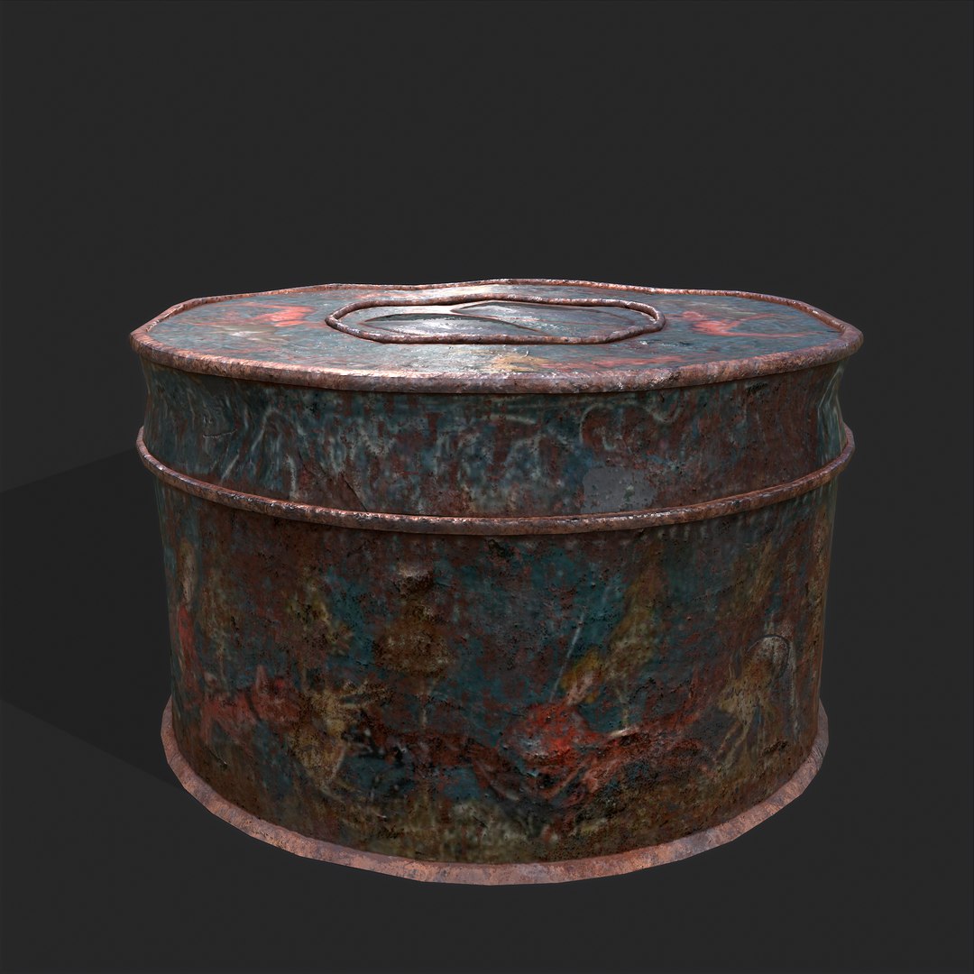 3D model Medieval Circular Container - TurboSquid 1791081