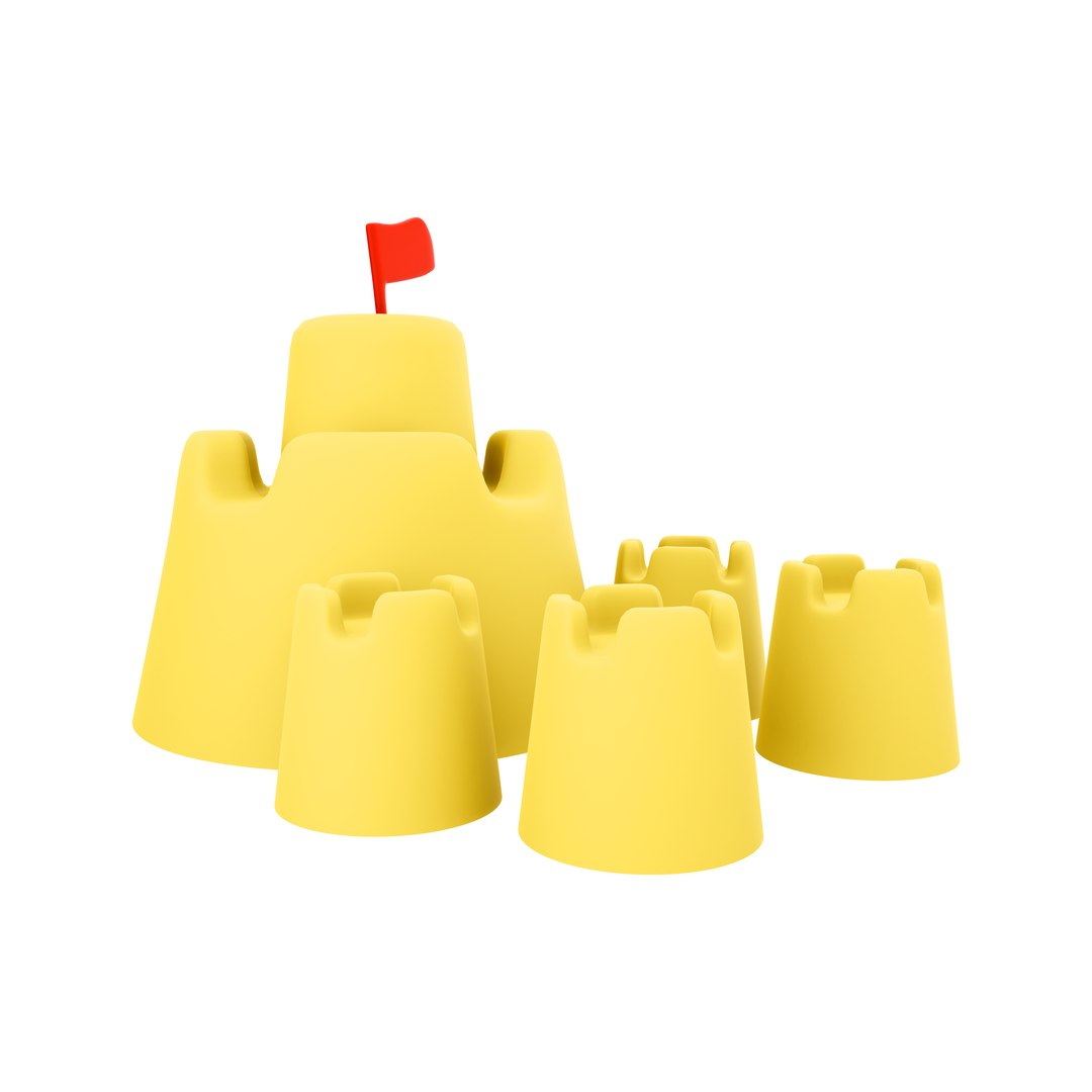 Beach Sand Tower Icon 3D Model - TurboSquid 2066050