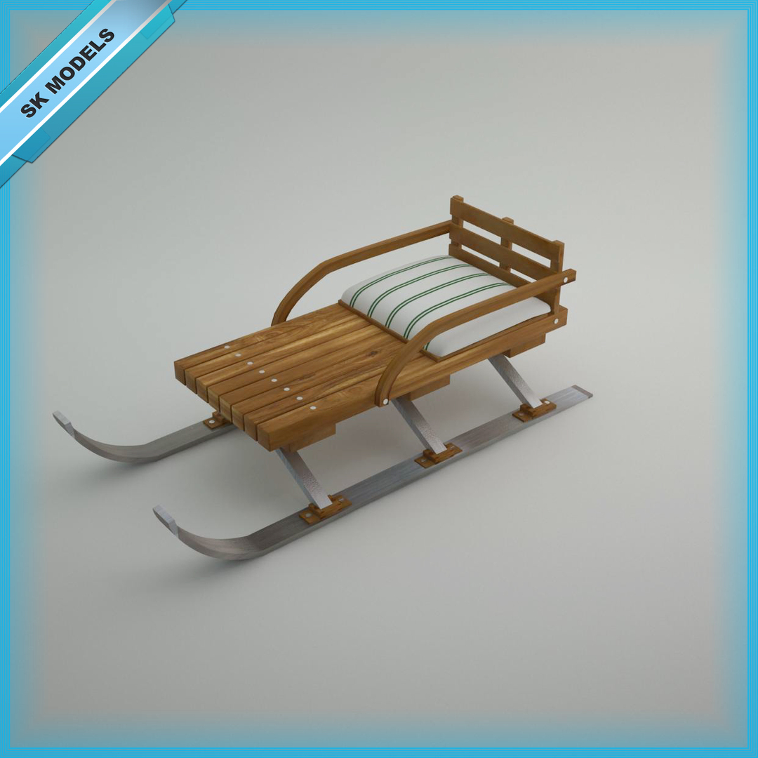 3d Model Snow Sledge