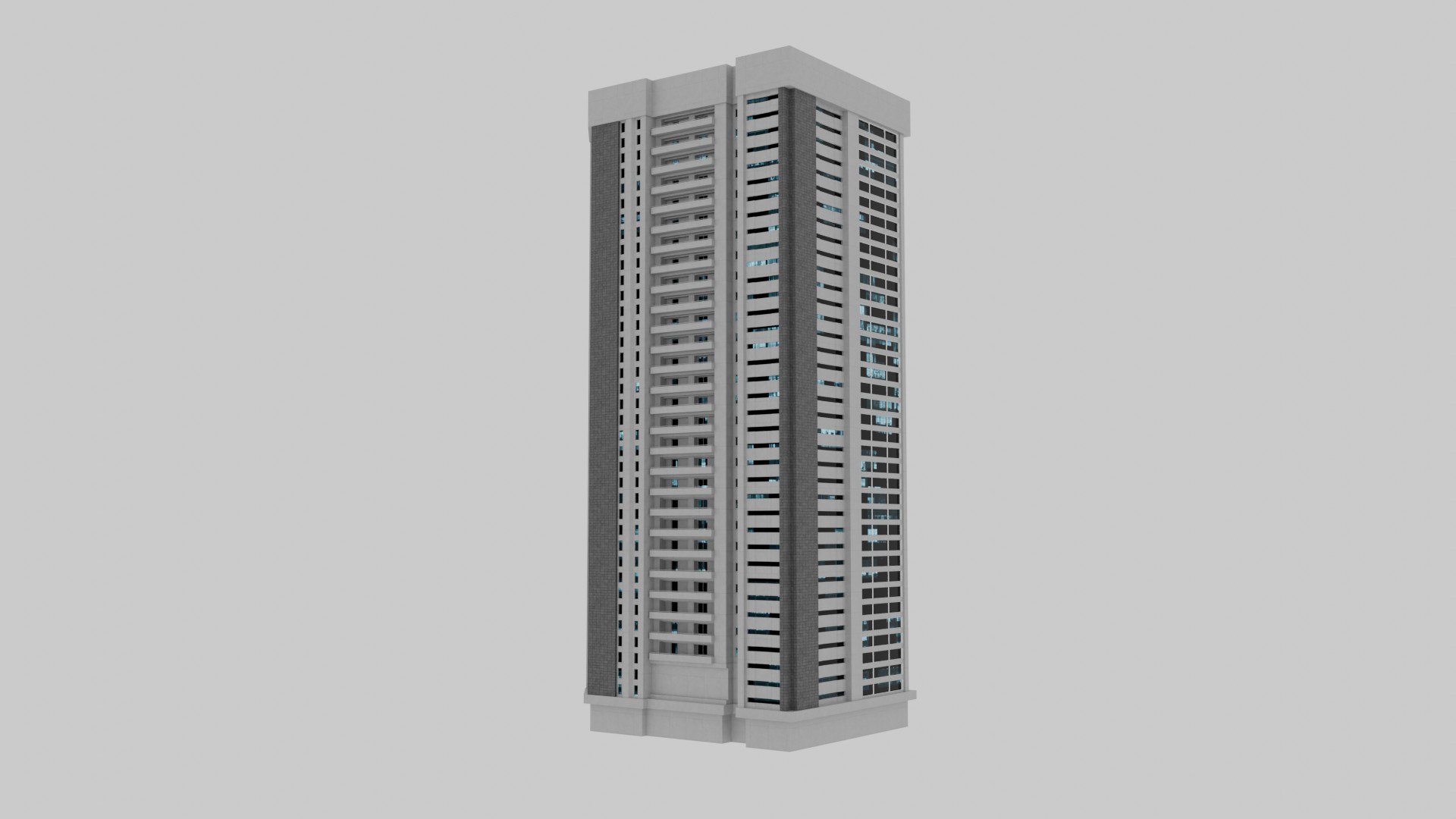 3D Futuristic Residential Tower Set - TurboSquid 2311806