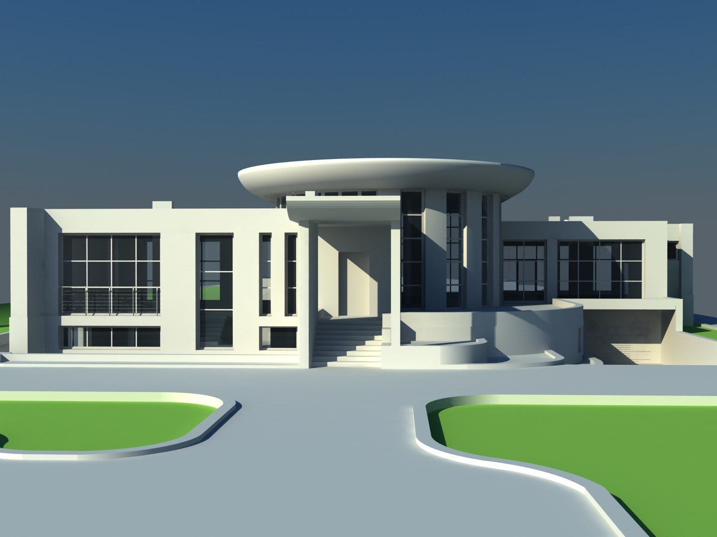 3d One-story House Model