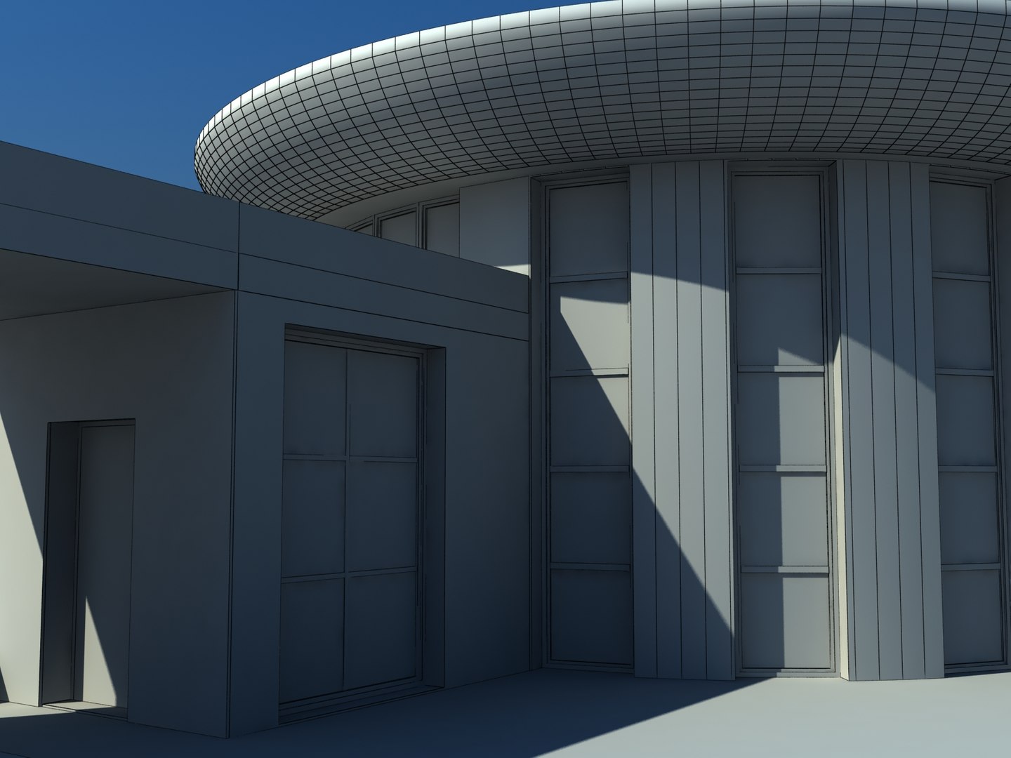 3d One-story House Model