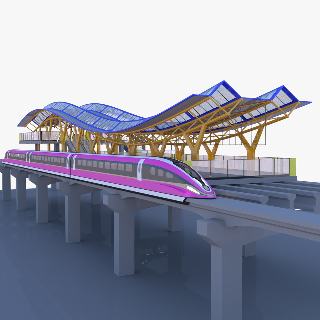 3D Model Maglev Station 2024 II - TurboSquid 2173784