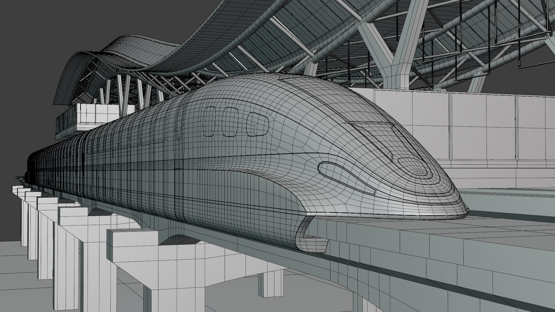 3D Model Maglev Station 2024 II - TurboSquid 2173784