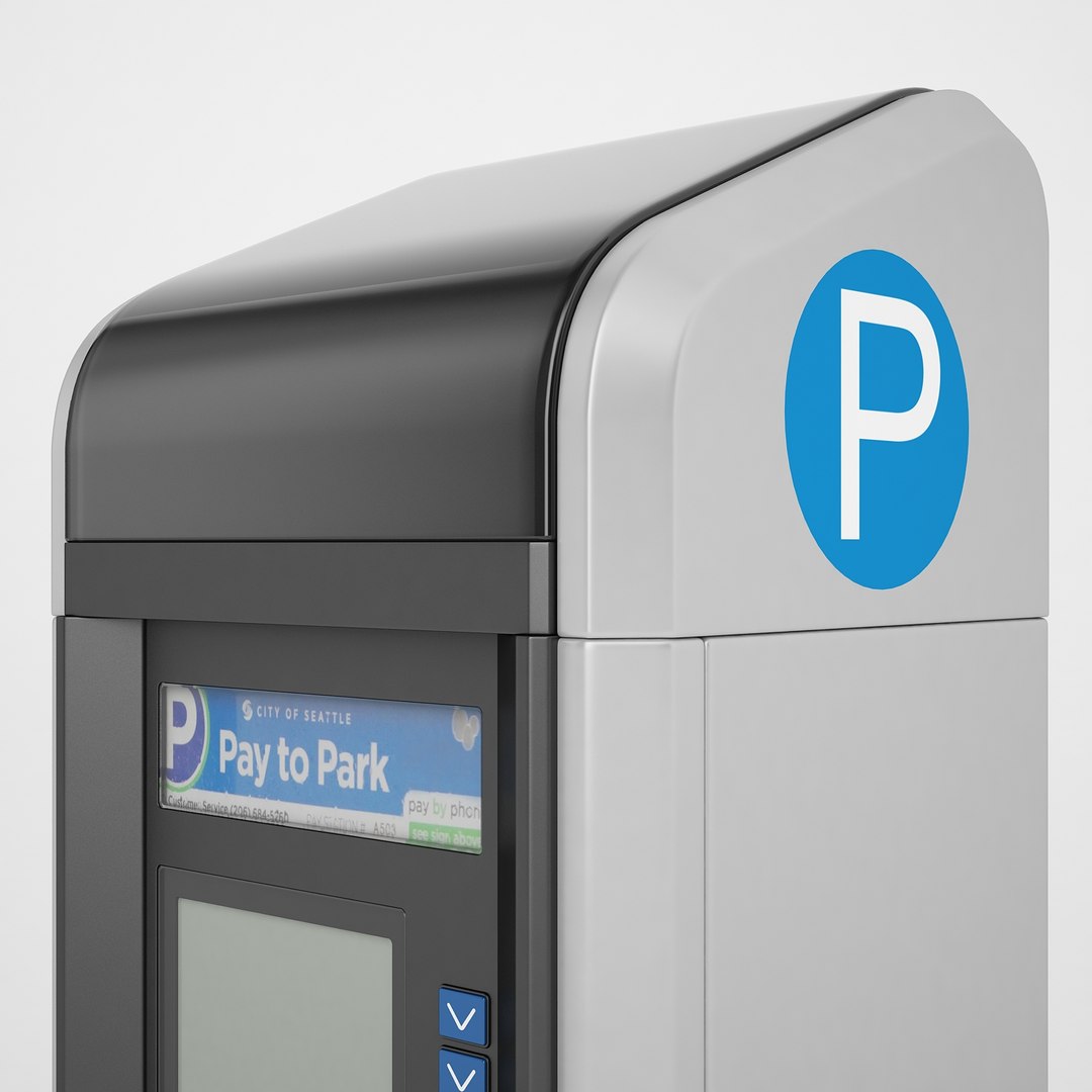 seattle parking meter obj