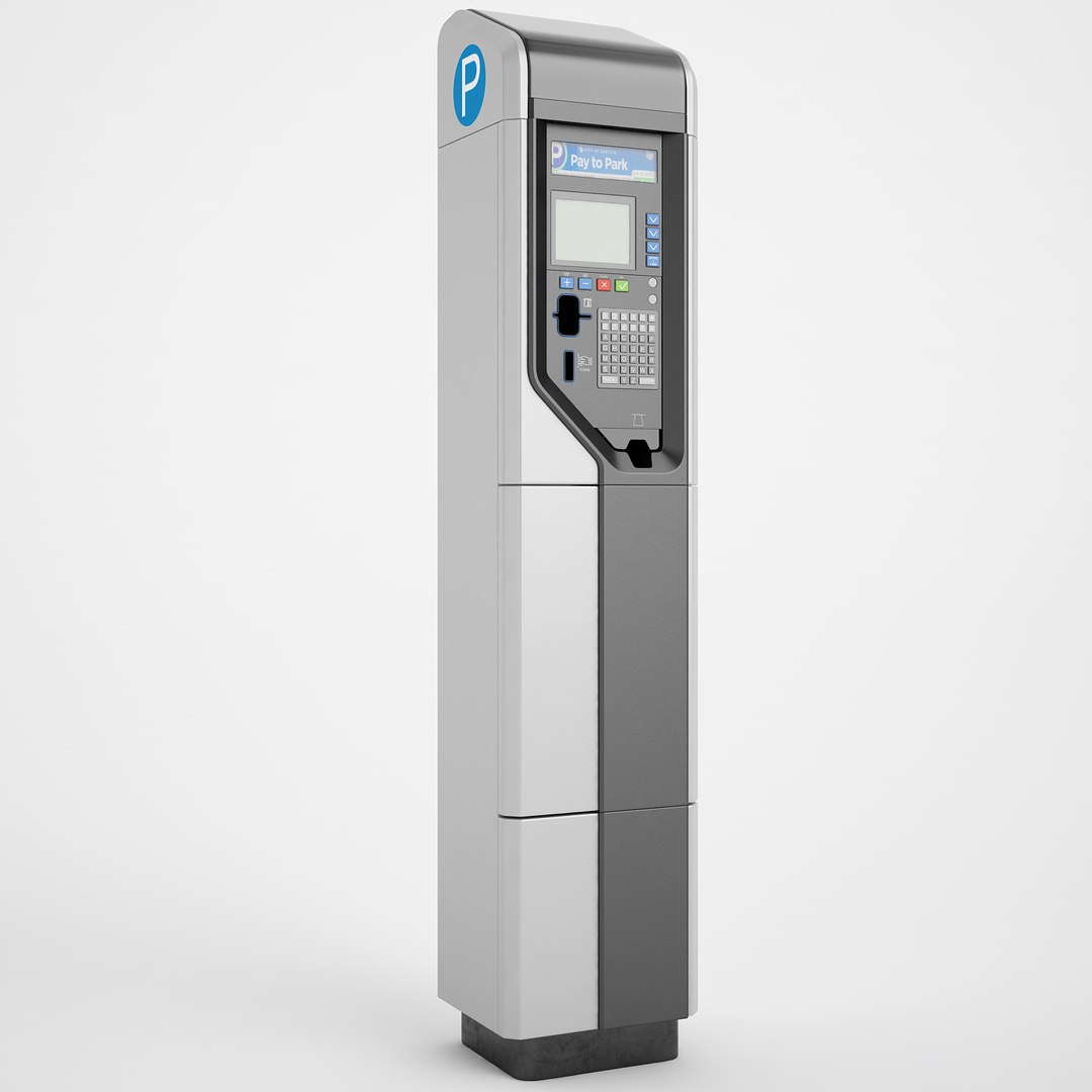 seattle parking meter obj