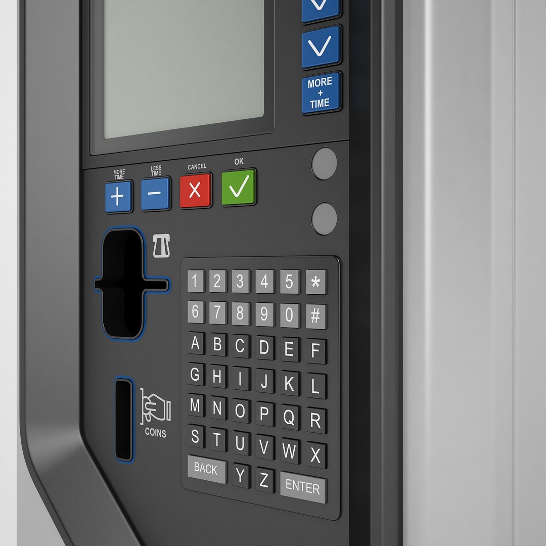 seattle parking meter obj