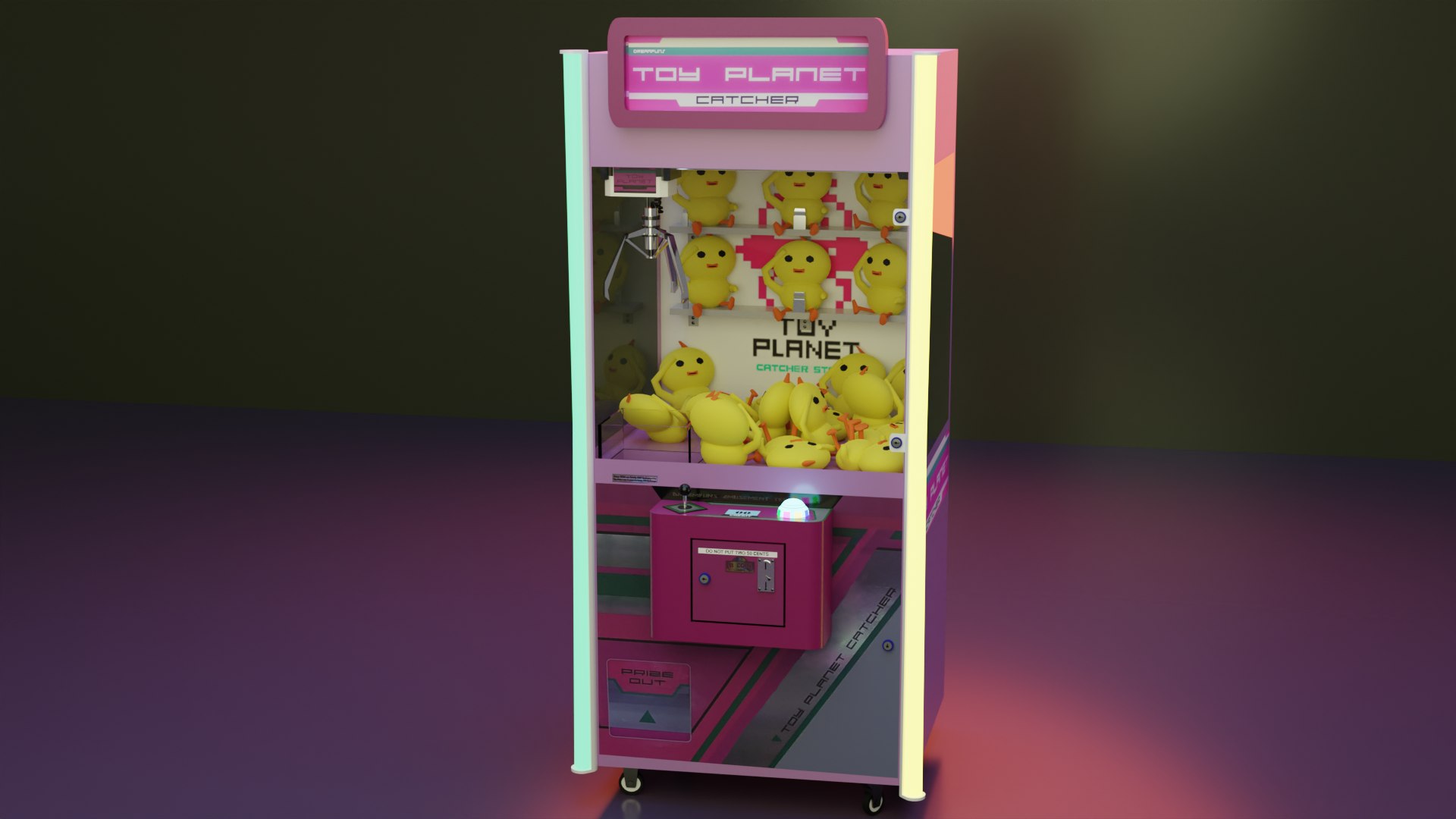 Toy Planet Claw Machine 3D Model - TurboSquid 2118522