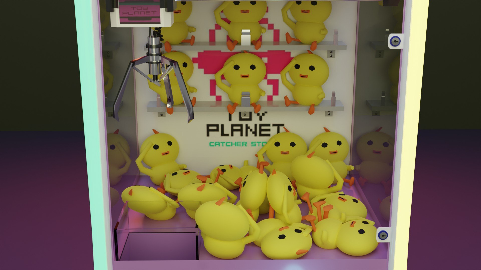 Toy Planet Claw Machine 3D Model - TurboSquid 2118522