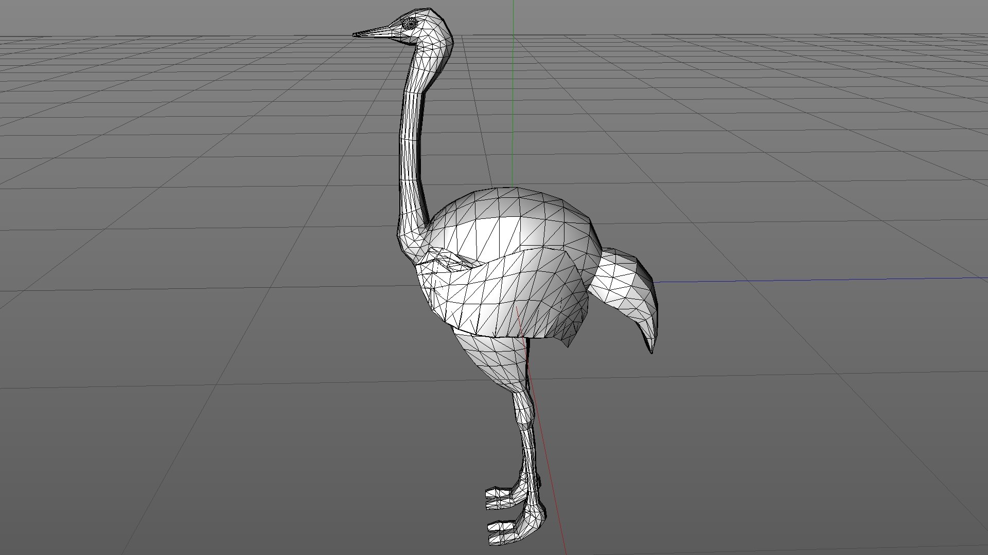 3D Ostrich Bird Model - TurboSquid 1689581