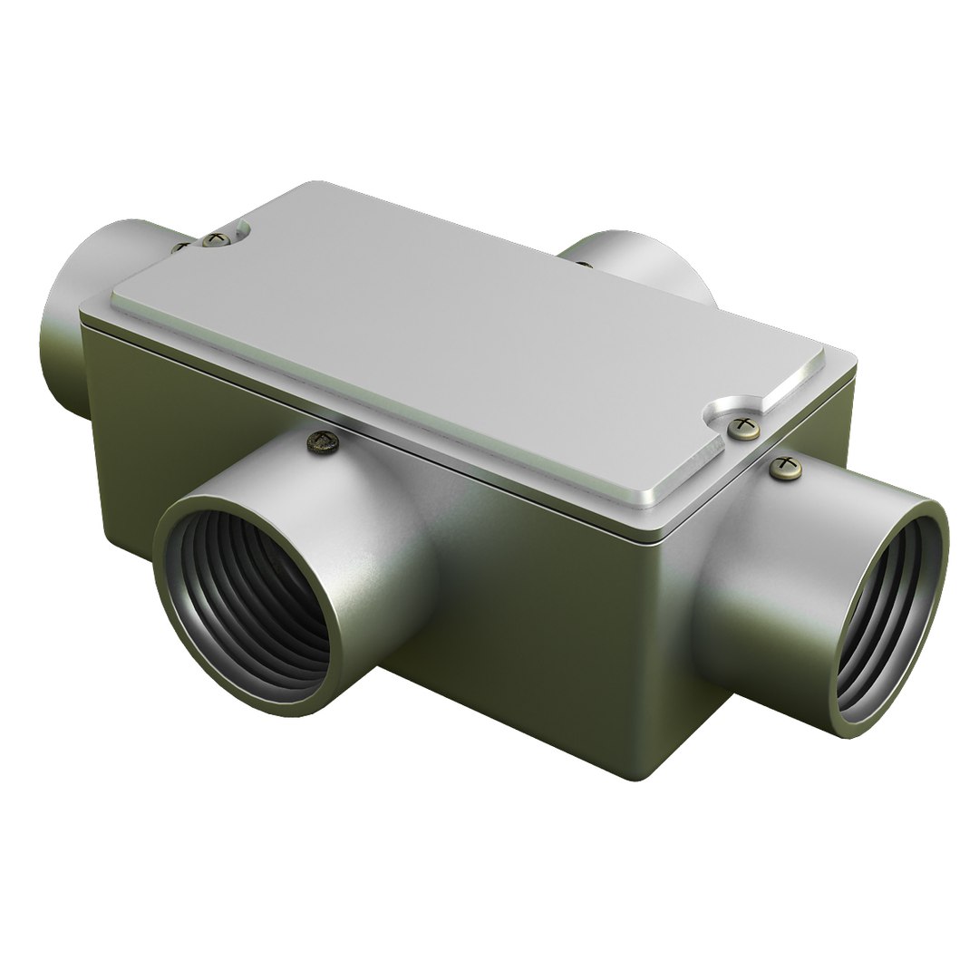 3d Small Electrical Junction Box Model