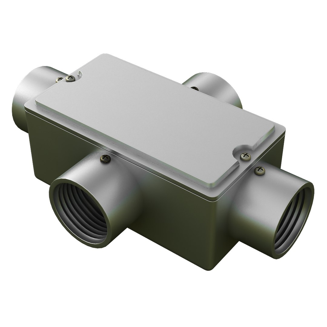 3d Small Electrical Junction Box Model