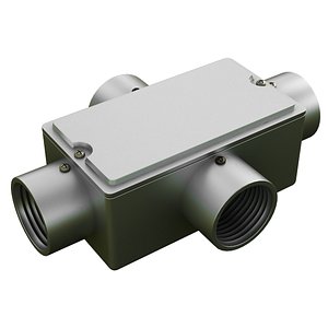 small electrical junction box 3d model