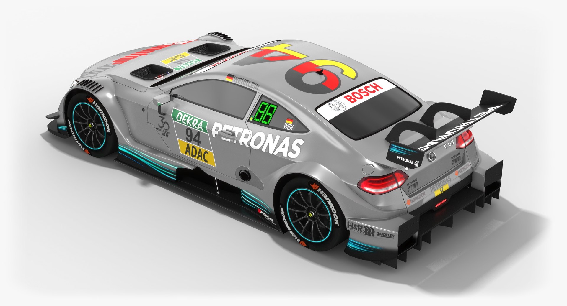 Mercedes-amg C63 Dtm Season Model - TurboSquid 1310069