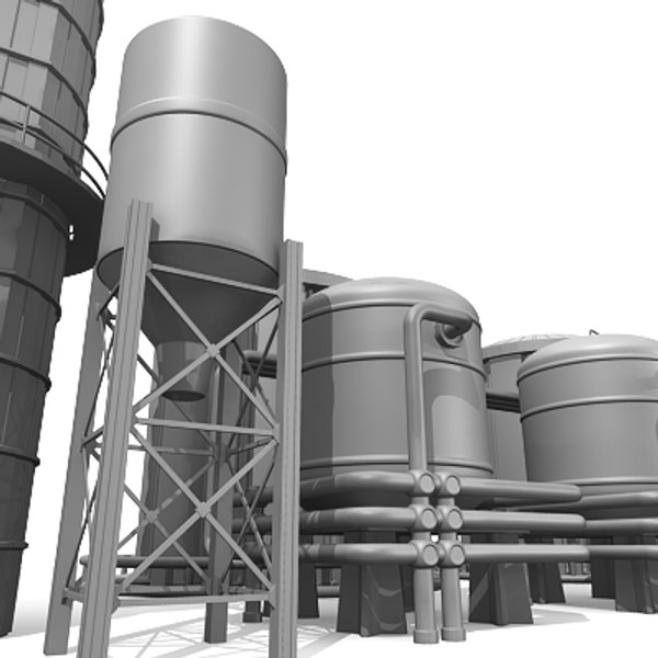 industrial library 1 3d model