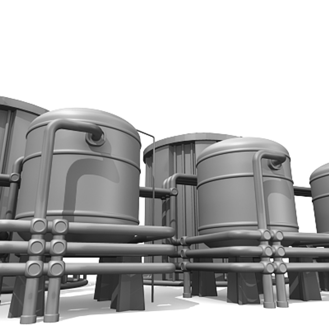 Industrial Library 1 3d Model