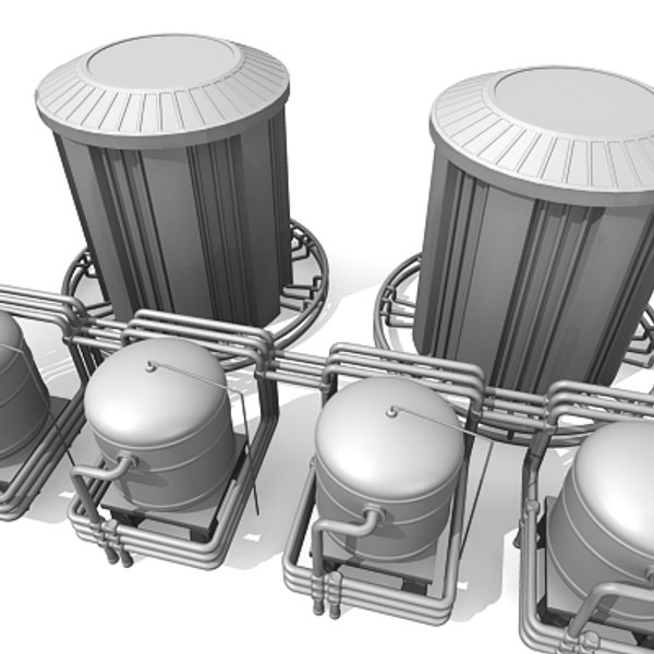 industrial library 1 3d model