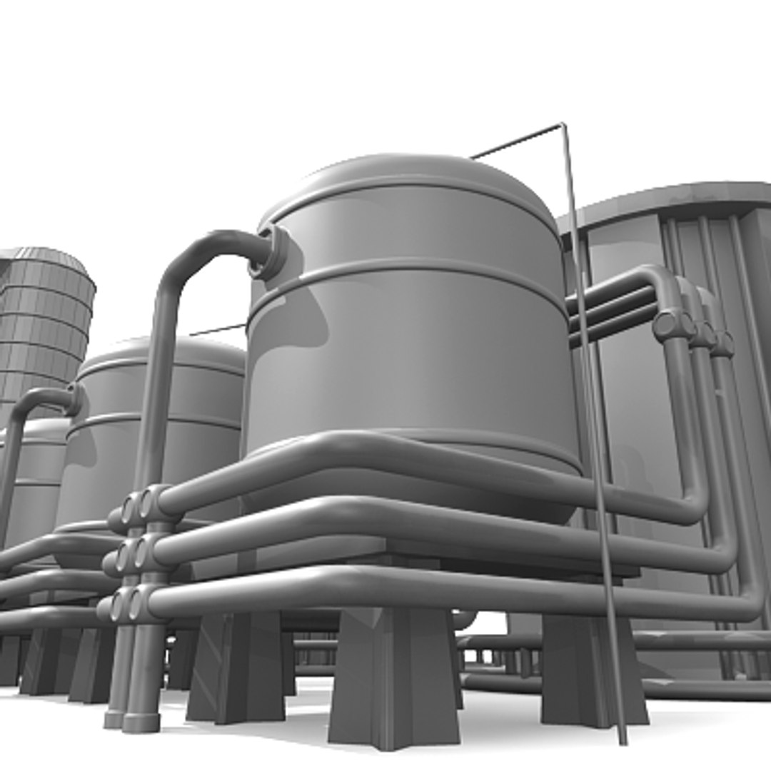 Industrial Library 1 3d Model