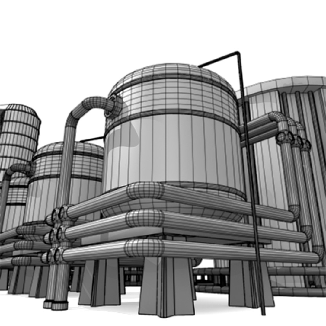 Industrial Library 1 3d Model