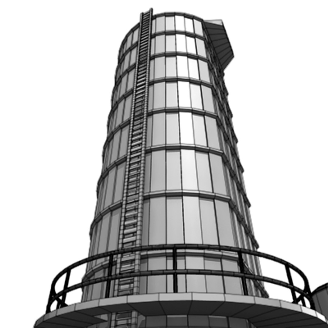 Industrial Library 1 3d Model