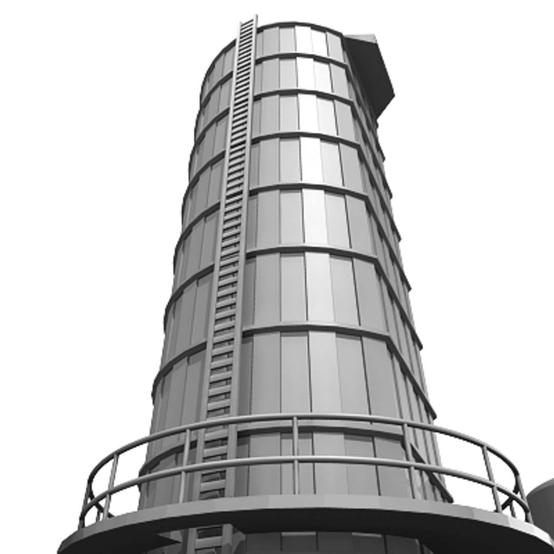 Industrial Library 1 3d Model