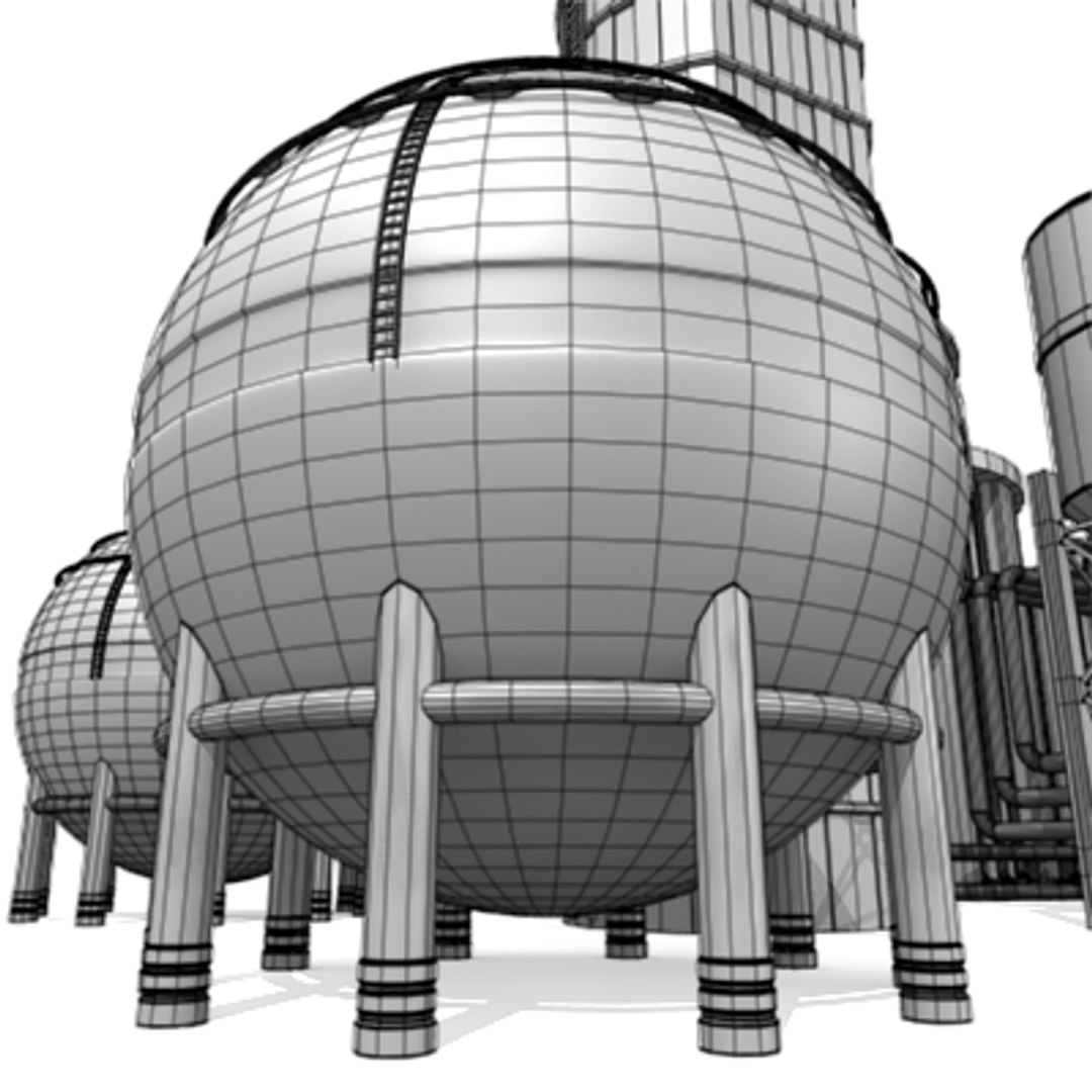 Industrial Library 1 3d Model