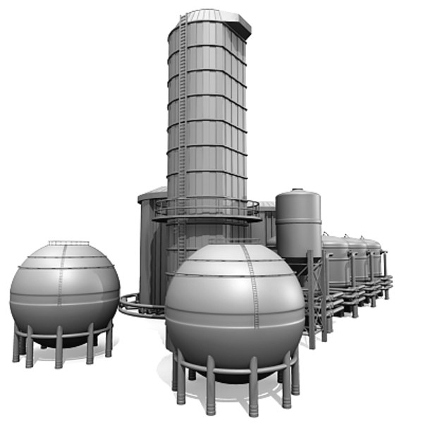industrial library 1 3d model
