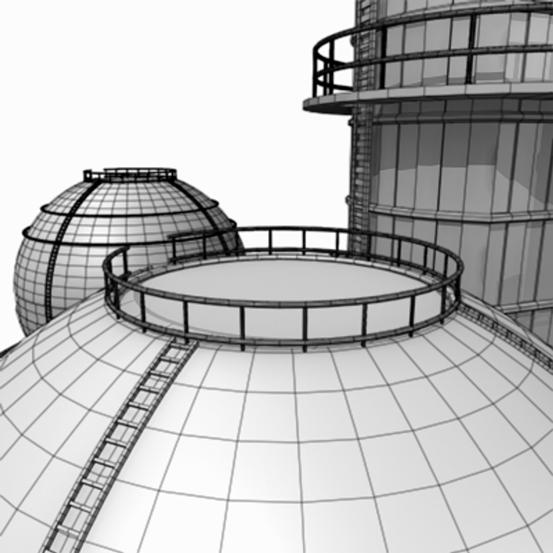 Industrial Library 1 3d Model