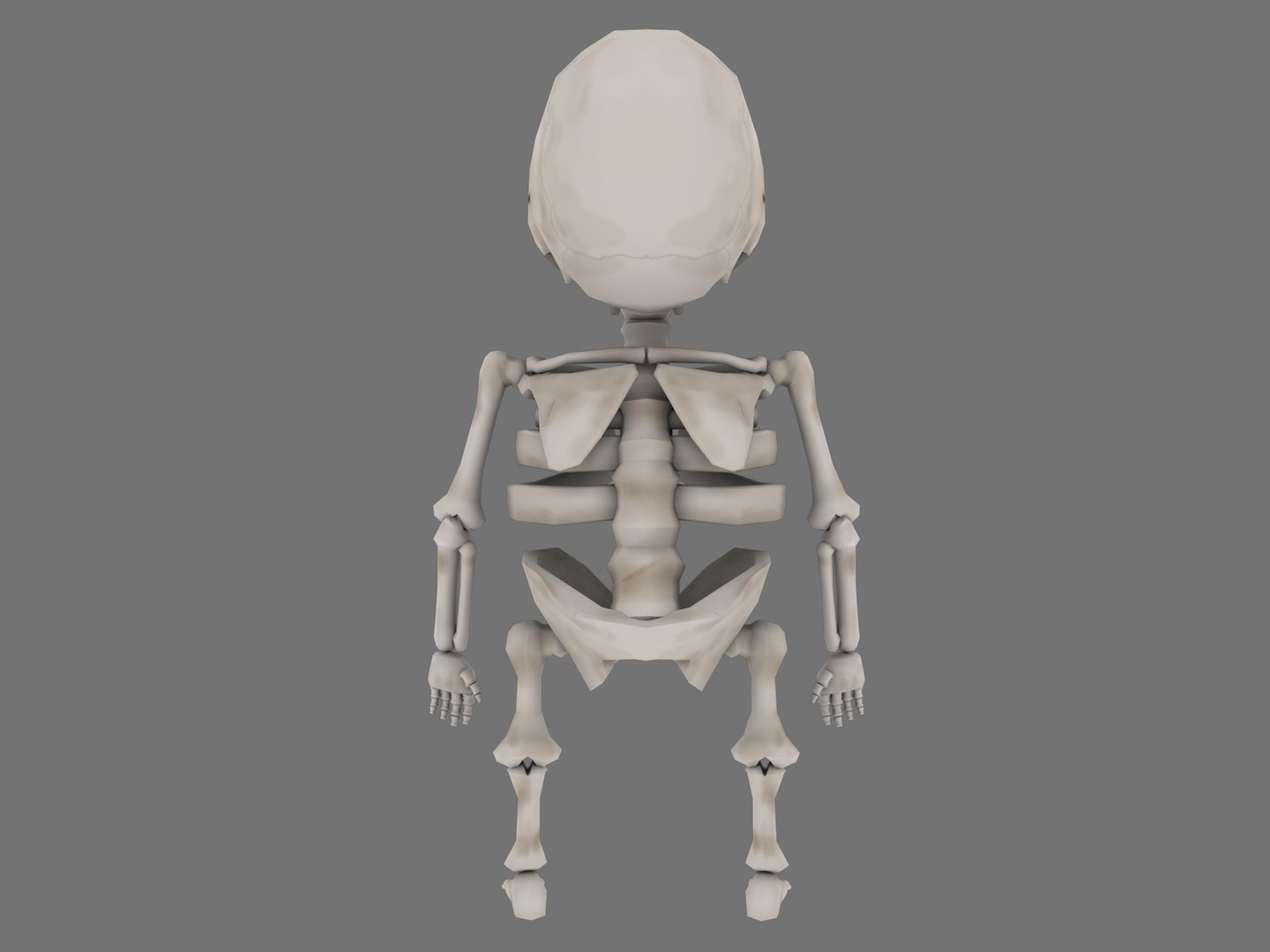 Cartoon Skeleton Chibi Model - TurboSquid 1299397
