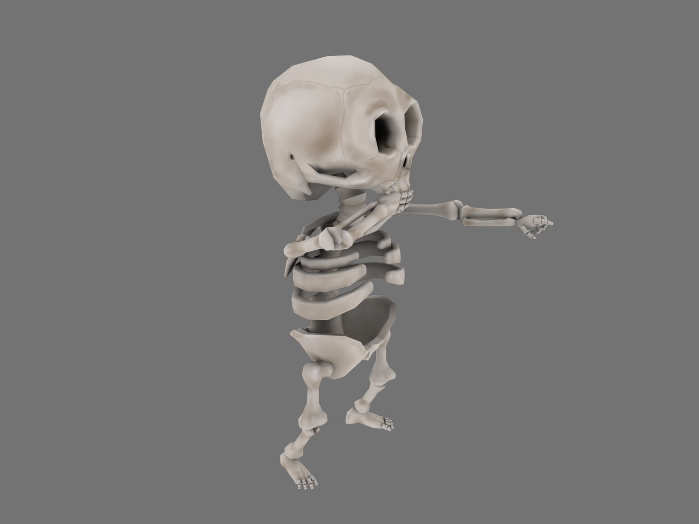 Cartoon Skeleton Chibi Model - TurboSquid 1299397